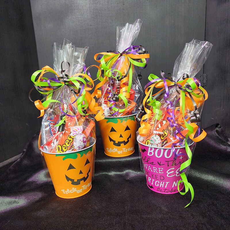 Halloween Candy Buckets arranged by a florist in Lafayette, LA : Les ...