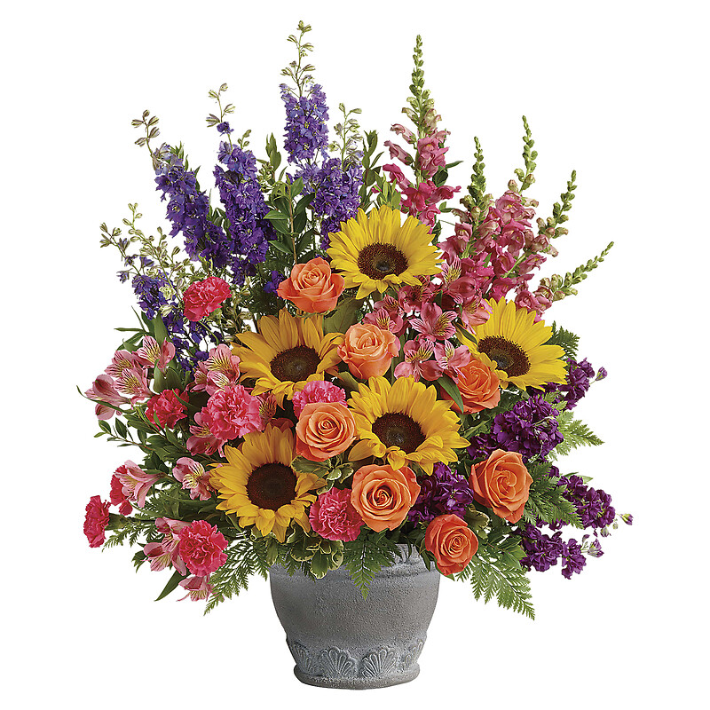 Hues Of Hope Bouquet arranged by a florist in Lafayette, LA : Les Amis ...